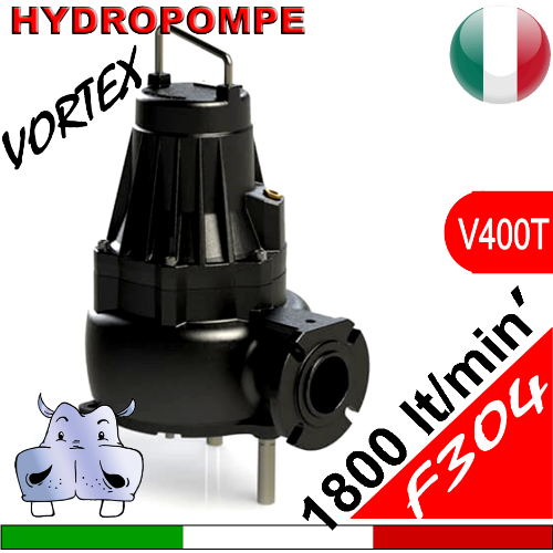 HYDROPOMPE F304 4P- Pompa sommersa trifase con girante monocanale per ...