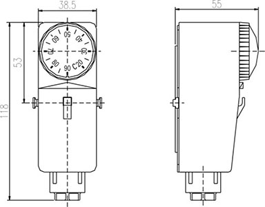 Termostato a contatto bimetallico Accessori riscaldamento