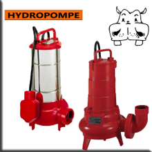 HYDROPOMPE F102 F152 - Pompe sommerse con girante vortex per fognature ...
