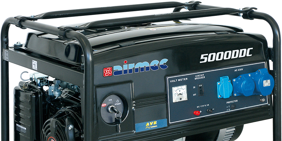 Generatore Gruppo Elettrogeno a benzina 4KW 4000W LC5000DDC avviamento ...